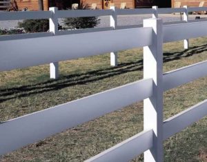 3 Rail Bufftech Vinyl Horse Fence - RanchFence